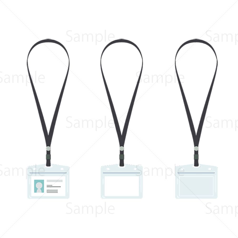 ネームカードホルダー（写真なし） – 素材ごよみ